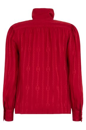 Gucci Womens Silk Shirt Fire