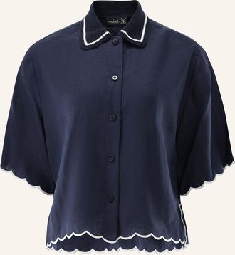 van Laack Van Laack Bluse Modern Fit blau