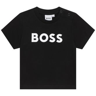 BOSS Kurzarm T-Shirt Schwarz 100% Baumwolle 12MONATE
