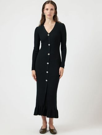 Vero Moda Y.A.S - Robe longue - Noir