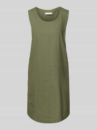 Freequent Knielanges Leinenkleid mit Rundhalsausschnitt Modell LAVA