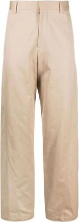 Lanvin Homme, Pantalons, Beige, Taille: M Pantalon Tailleur Jambe Large
