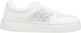 A|X Armani Exchange Femme, Chaussures, Blanc, Taille: 38 1/2 EU Baskets &agrave; lacets