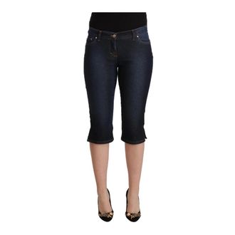 Gianfranco Ferre Elegante Low Waist Capri Denim Hose - - Jeans - Damen - Blau - S