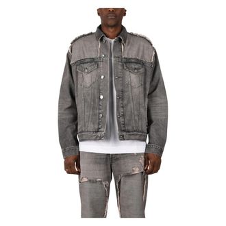 Haikure Hem09104 Jeansjacke - - Jackets - Herren - Grau - L