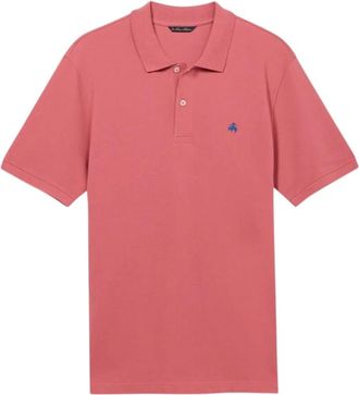 Brooks Brothers Homme, Tops, Rose, Taille: S Polo en piqu&eacute; de coton