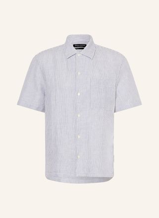 Marc O'Polo Marc Opolo Hemd Casual Fit Mit Leinen blau