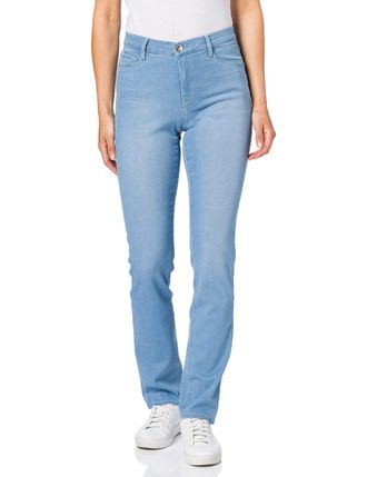 Brax Damen Slim Fit Jeans Hose Style Mary Stretch Baumwolle nachhaltig, Used Sky Blue, 34L