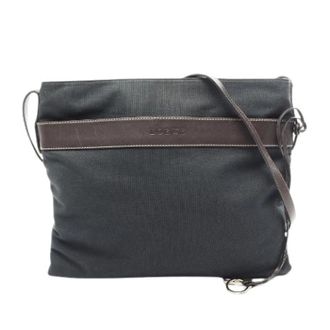 Loewe Pre-owned Canvas Leather Shoulder Bag - - Pre-owned - Damen - Schwarzk - ONE SIZE