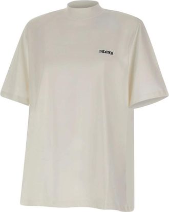 The Attico Femme, Tops, Blanc, Taille: 38 FR T-Chemises