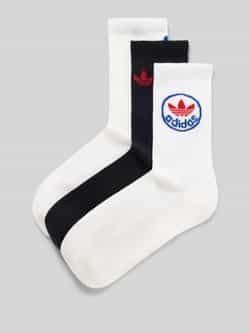 adidas Originals Socken mit Label-Print im 3er-Pack