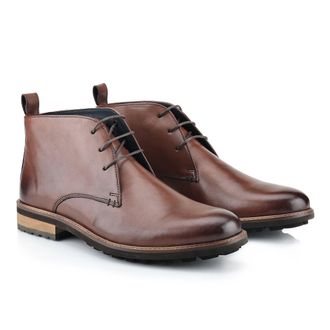 Silver Street London Herren Ludgate Chukka-Stiefel,Braun, 43 EU (UK 9)