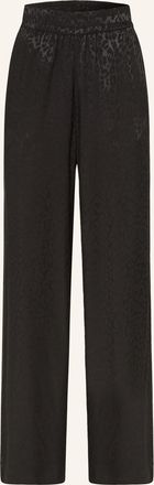 Oh April Oh April Jacquard-Hose Saela Mit Galonstreifen grau