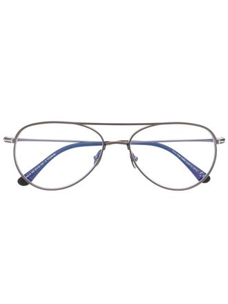Tom Ford Eyewear lunettes de vue à monture pilote - Noir