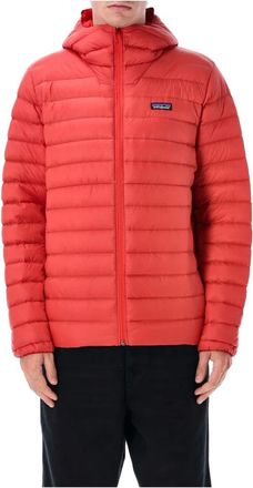 Patagonia Homme, Vestes, Rouge, Taille: XL Veste &agrave; Capuche en Duvet &Eacute;cologique