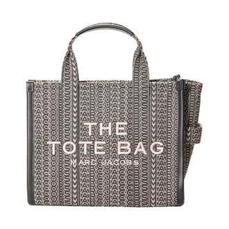 Marc Jacobs Femme, Sacs, Gris, Taille: ONE Size The Monogram Jacquard Medium Tote Bag