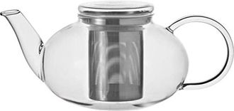Leonardo Teekanne Moon, 1,2 l, hitzebeständiges Glas, Deckel und Edelstahl-Sieb abnehmbar, handmade, 070400