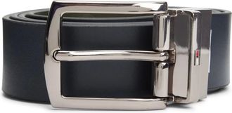 Tommy Hilfiger Homme, Accessoires, Noir, Taille: ONE Size Ceinture Denton Noir/Bleu