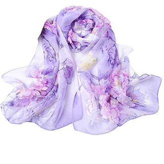 Generic &Eacute;charpes fines dames style femmes &eacute;charpe chinoise pp.-Dame Long Wrap Foulard Nettoyeur d&eacute;cran Chiffons TV, lilas, taille unique