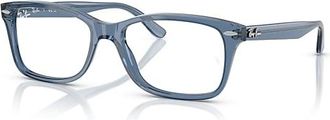 Ray-Ban Rb5428 Optics Dunkelblau Transparent Fassung Klar Glas Polarisiert 53-17