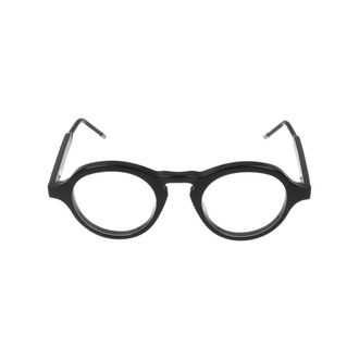 Thom Browne unisex, Accessoires, Noir, Taille: 47 MM Acetate Round Eyeglasses