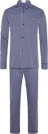 Novila Langer Pyjama Ralph mit Streifen in Popeline-Qualit&auml;t in