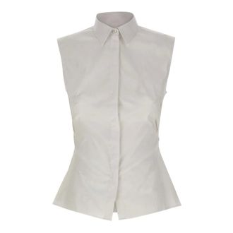 HUGO BOSS Femme, Tops, Blanc, Taille: 46 FR Burbella Blouse