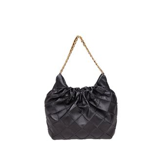 Tory Burch Femme, Sacs, Noir, Taille: ONE Size Mini Sac Hobo Souple Fleming