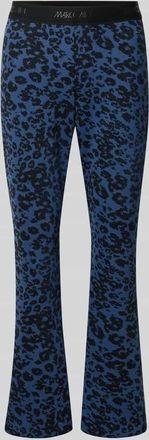 Marc Cain Flared Fit Leggings mit Allover-Animal-Print