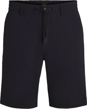HUGO BOSS Homme, Shorts, Bleu, Taille: W35 Shorts en seersucker &agrave; coupe moderne