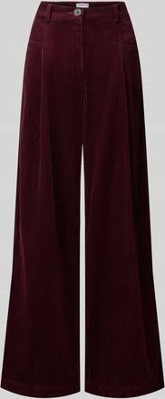 Jake*s Casual Regular Fit Hose mit Bundfalten Cord
