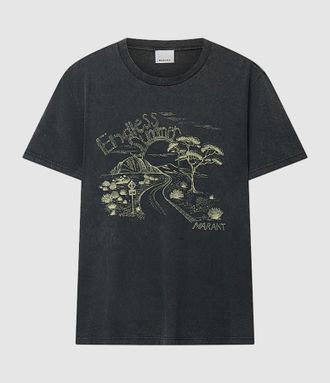 Isabel Marant Tee Shirt Homme Honore Faded Black