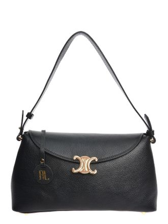 Anna Luchini Schwarz Rindsledertasche