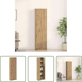 vidaXL Kleiderschrank Eiche - Kleiderschrank Artisan-Eiche 55 x 25 x 189 cm Holzwerkstoff