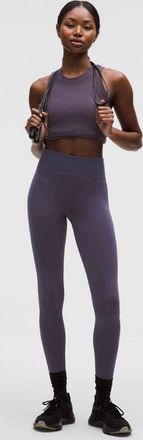 lululemon Get Low Trainings-Leggings mit hohem Bund f&uuml;r Frauen - 64 cm - Gr&ouml;&szlig;e 10 in Atmospheric Purple/Viola