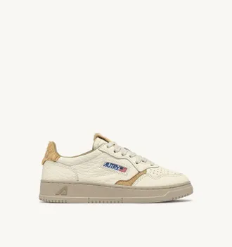 Autry BASKETS MEDALIST LOW EN CUIR SAND