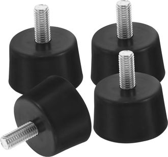 DOITOOL 4 Stück Verstellbare Möbel Füße aus Gummi Belastbare Stuhl und Tischbein Leveler Kratzschutz rutschfest Höhenverstellbar Robust für Zuhause Büro Resta