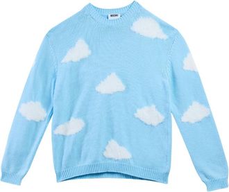Moschino Homme, Pulls, Bleu, Taille: M Maglia Nuvole