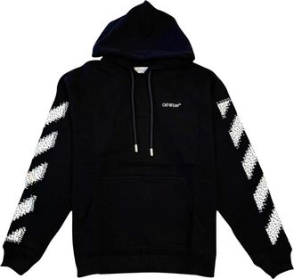 Off-white Homme, Sweatshirts et sweats &agrave; capuche, Noir, Taille: 2XL Pixel Diagonal Skate Sweat &agrave; capuche