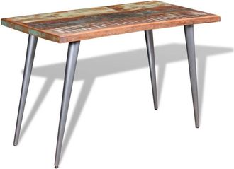 vidaXL Vidaxl - Table &agrave; manger Bois de r&eacute;cup&eacute;ration 120x60x76 cm