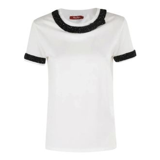 Max Mara Femme, Tops, Blanc, Taille: 36 FR Pontile T-shirt