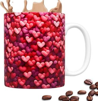 Generic Tasses &agrave; caf&eacute; romantiques en c&eacute;ramique pour la Saint-Valentin, 350 ml, tasse &agrave; th&eacute;, tasse de vacances, tasse damour, tasse &agrave; lait, d&eacute;coration de burea