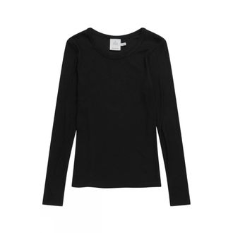 Munthe Einfaches Schwarzes Cutest T-Shirt - - Tops - Damen - Schwarzk - 2XS