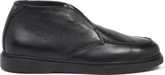 Baldinini Tumbled Leather Ankle Boot - - Shoes - Herren - Schwarzk - 43 EU