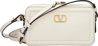 Valentino Garavani Alltime Femmes Sacs &agrave; bandouli&egrave;re en cuir beige/ivoire