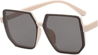 Generic 2025 Designer Fashion Big Frame Street Shot Lunettes de soleil pour hommes et femmes pour les vacances en plein air (couleur : C, taille : 1)