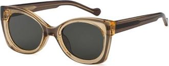 Generic R&eacute;tro Petit Cadre Femmes Photo Lunettes De Soleil Hommes En Plein Air D&eacute;placements Sports Lunettes De Soleil Polaris&eacute;es(Brown)