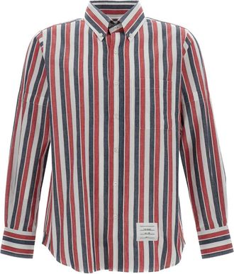Thom Browne Homme, Chemises, Multicolore, Taille: S Chemise Ray&eacute;e en Coton