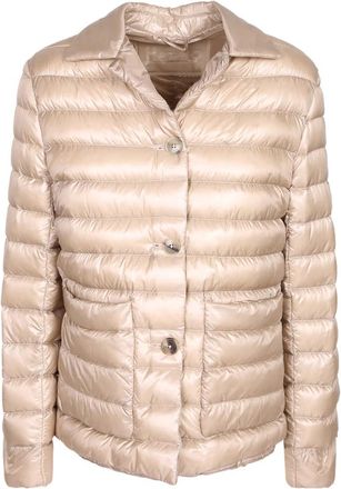 Herno Femme, Vestes, Beige, Taille: 34 FR Nylon Down Jacket