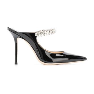 Jimmy Choo London Crystal Strap Schwarze Sandalen - - Shoes - Damen - Schwarzk - 37 1/2 EU